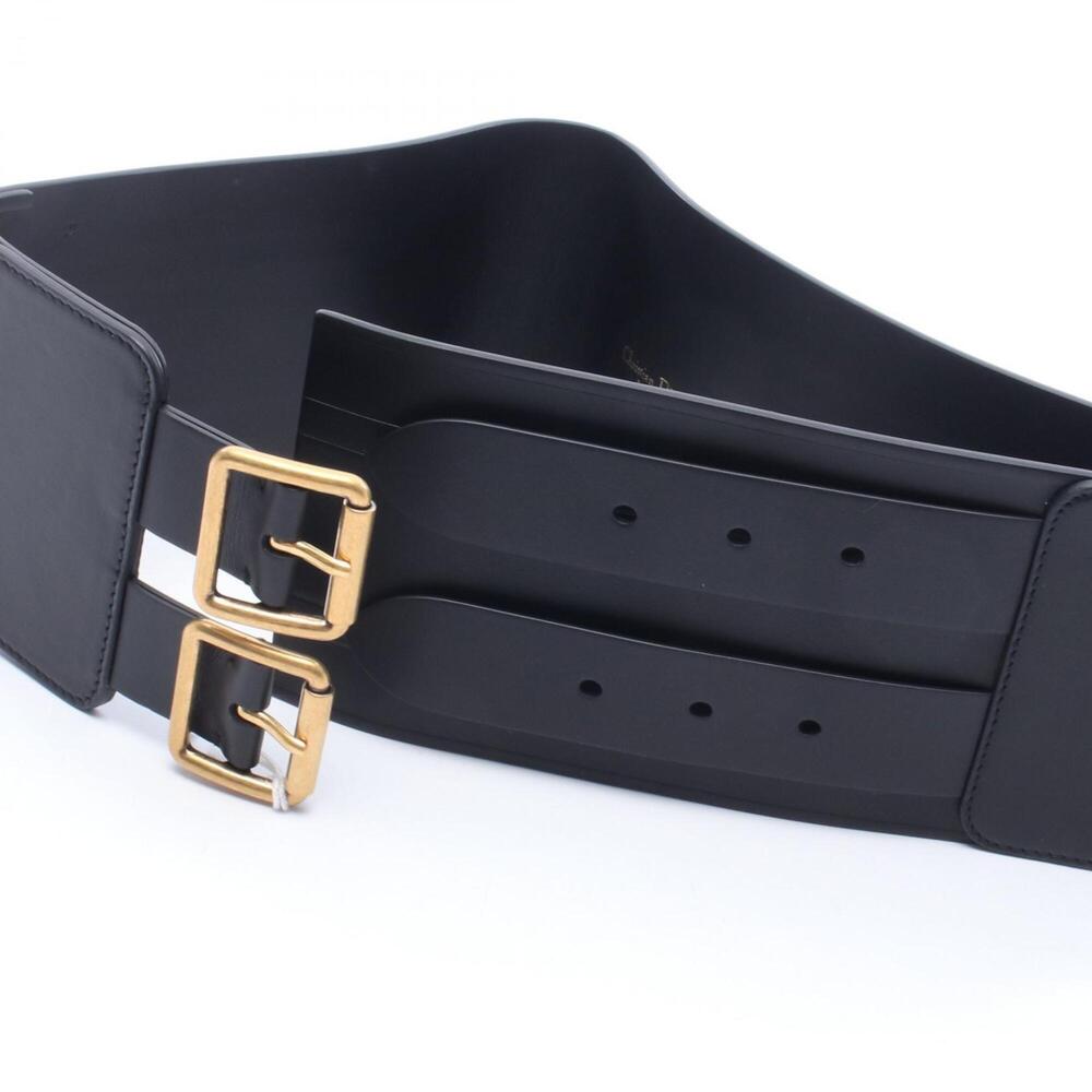 Dior | Accessories | Christian Dior Dior Logo Belt Leather Womens Black ...